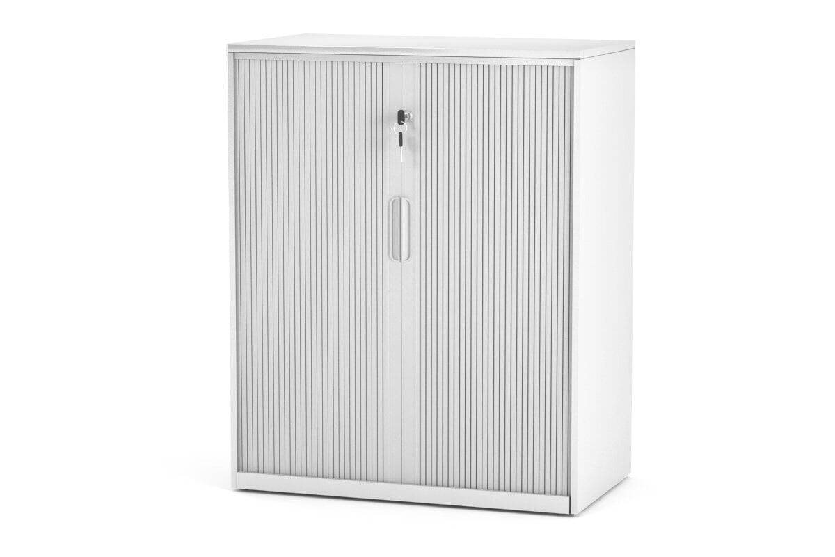 Tambour Sliding Door Storage Cabinet | Uplifting Solutions