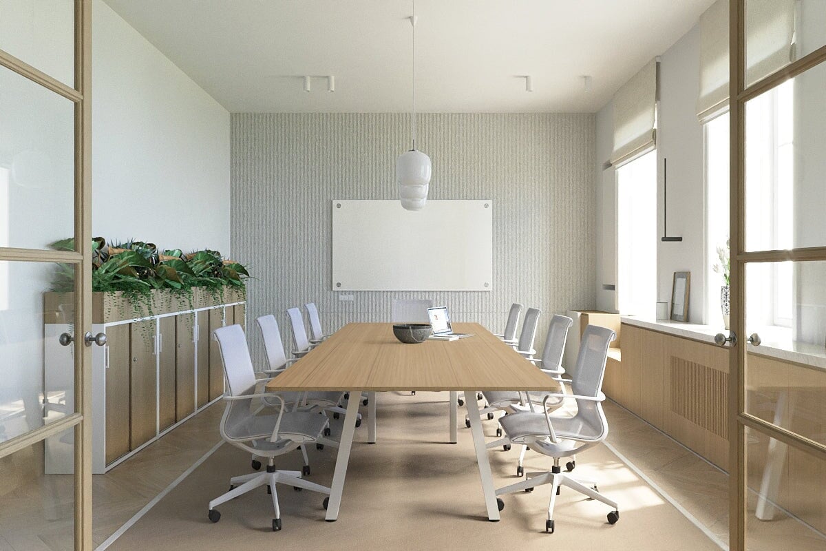 Uplifting Quadro Meeting Table - Rounded Corners [3200L x 1100W with R